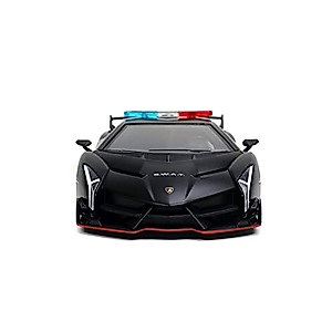 Jada Toys Hyperspec 1:24 Lamborghini Veneno S.W.A.T. Die-cast Car, Toys for Kids and Adults