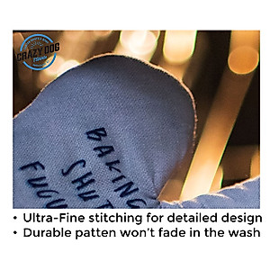 Chillin and Grillin Oven Mitt Funny Backyard BBQ Cookout Beer Kitchen Glove Funny Graphic Kitchenwear Funny Food Novelty Cookware Chillin Oven Mitt