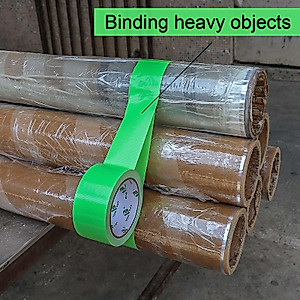 BOMEI PACK Green Duct Tape, 3Rolls Heavy Duty Strong Industrial Color Duct Tape 9mil x 1.88inch x 30yds for Packing and Repairing