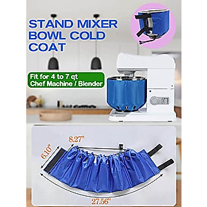 Resuable Ice Bag Ice Pack Used For Kitchen Stand Mixer Electric Stand Mixer Baking Mixer Between 4 And 7 Qt To Cool Down Food, Loose And Tight Can Be Adjusted According To The Size Of Mixer
