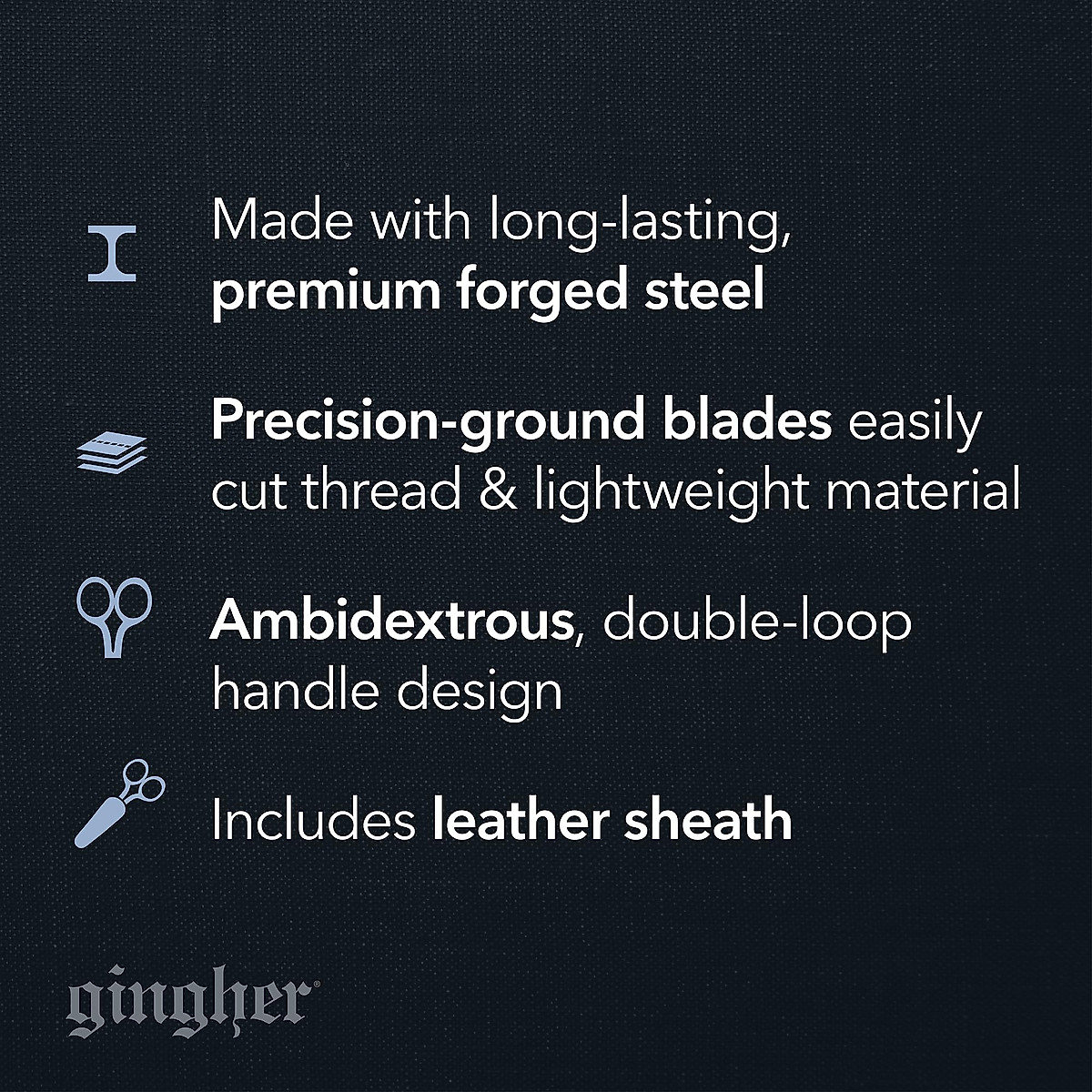 Gingher Inc Classic 4" Embroidery Scissors