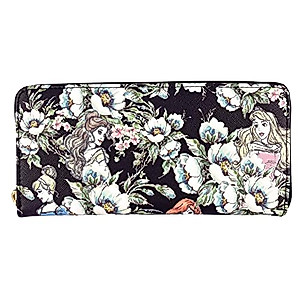 Loungefly Disney Princesses Floral Zip Around Wallet