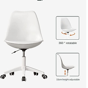 LUKEO Computer Chair Desk Backrest Simple Lifting Leisure Chair Reception Office Stool Comfortable Chair (Color : D, Size : 1)