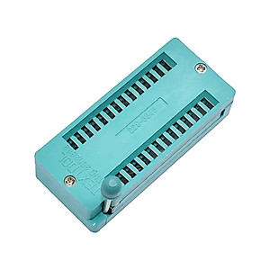 VITechone1pcs/lot 14/16/ 18/20/ 24/28 /32/40 P Pin 2.54 MM Green DIP Universal ZIF IC Socket Test Solder Type IC Lock seat ZIF Socket