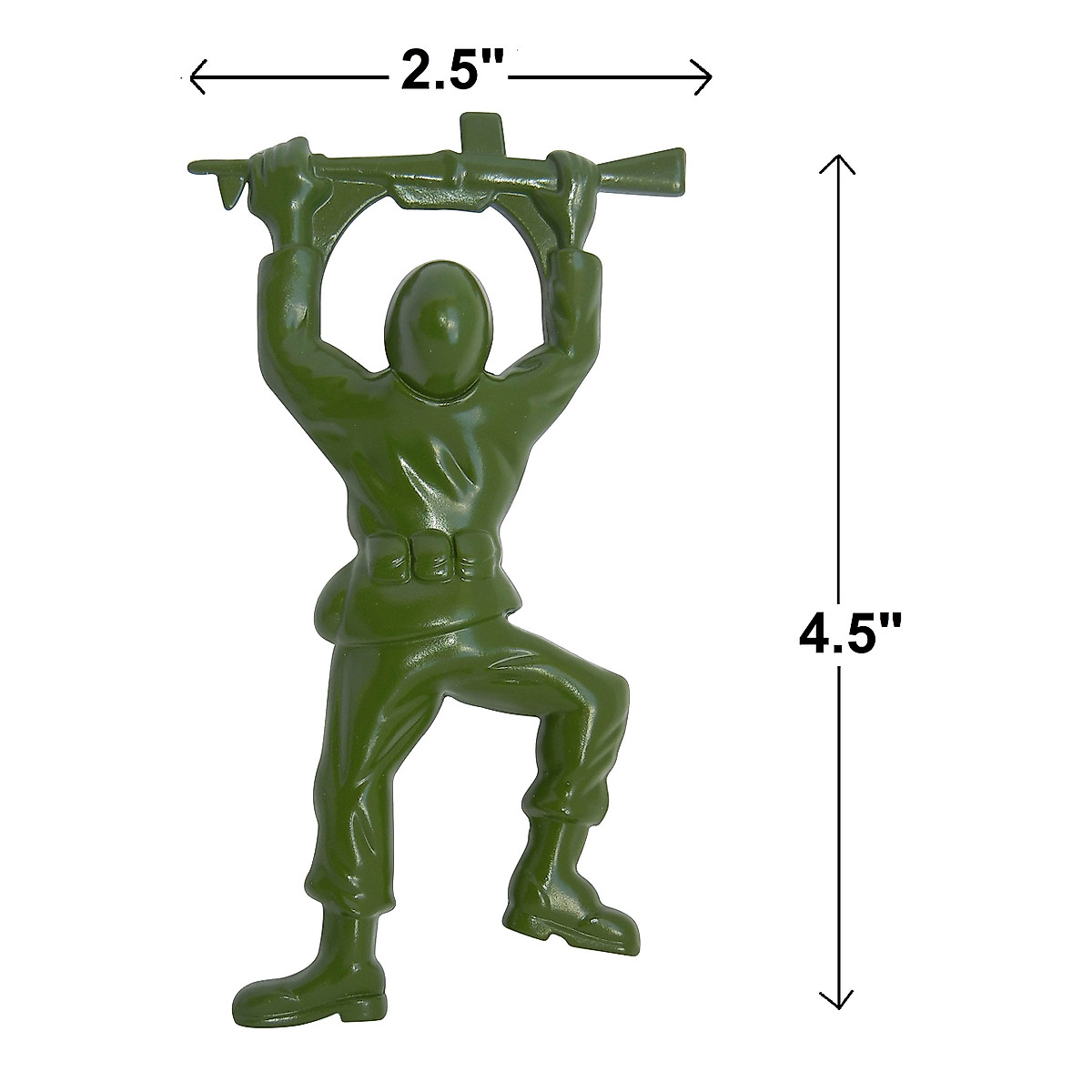 Army Man Bottle Opener. Includes Camouflage Draw String Gift Bag. Solid Die Cast Zinc Alloy Metal. Unique Gifts for Men by Qualitas Products