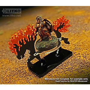 LITKO Character Mount | Nightmare Steed | Hell Horse | Demon | Fiendish Equines | Role-Playing Games |Compatible with Dungeons & Dragons and Pathfinder Games | (25mm Base)