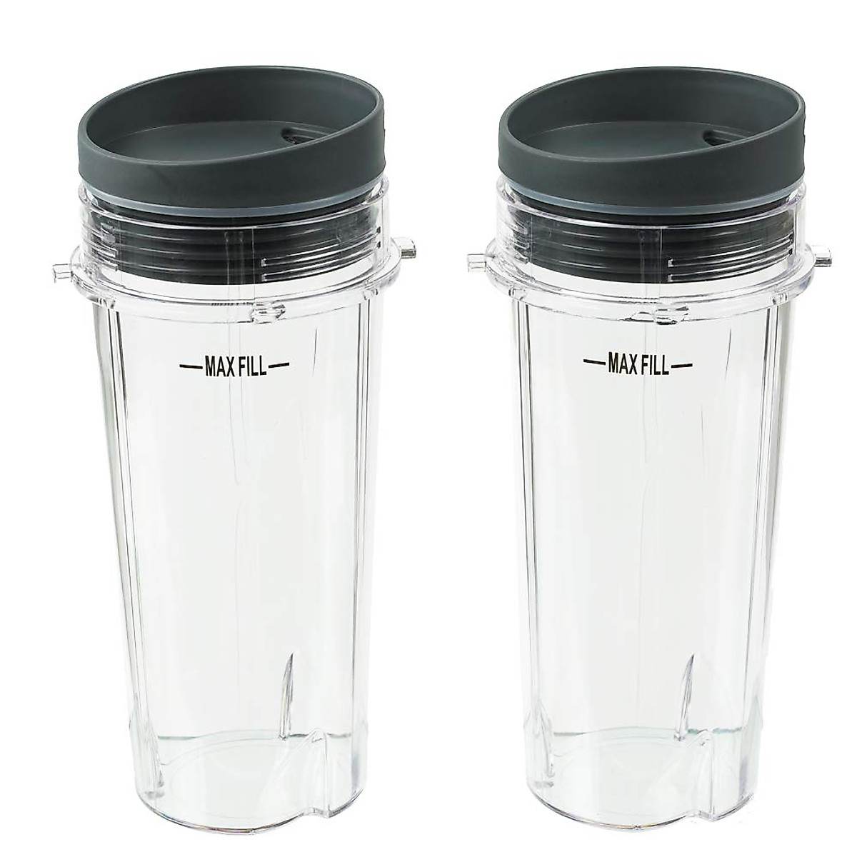 Blender Cups for Ninja Blender, 16OZ Cup with Sip Lids Compatible with Nutri Ninja Auto IQ Series Blenders