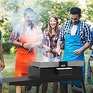 TAILGRILLER Grease Cup Tray and Aluminum Drip Pans(10 Pack) for Blackstone 17" & 22" Griddles, Grease Cup with Coated Steel