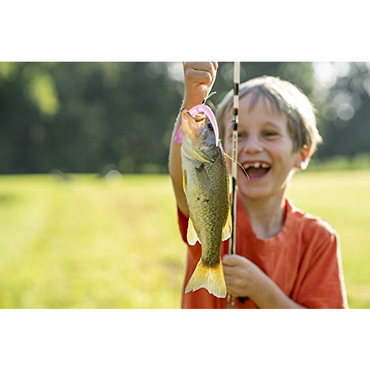 Abu Garcia 5’6" Ike Dude Youth Fishing Rod and Reel Spincast Combo, 2-Piece Rod, Size 6 Reel, Right Handle Position