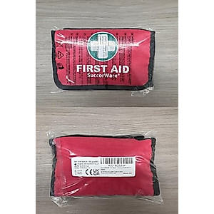 SuccorWare Small First Aid Kit - 100 Piece - Mini First Aid Kit for Home, Camping, Hiking, Backpacking, Travel, Vehicle, Outdoors - Emergency & Medical Supplies