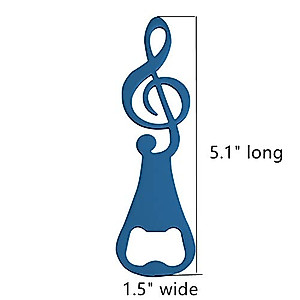 4 Piece Music Beer Opener Guitar Bottle Openers, Note Bottle Openers Bartender Bottle Cap Opener Cool Gifts for Music Lovers Drinkers