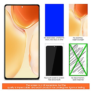 Original Screen for Samsung Galaxy Note 20 5G Screen Replacement for Samsung N980 LCD Screen SM-N980F,SM-N981B,SM-N981U Touch Display Digitizer Assembly Repair Parts(Green with Frame)