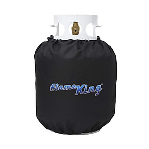 Flame King 20 lb Propane Tank Cylinder Bundle with Cover