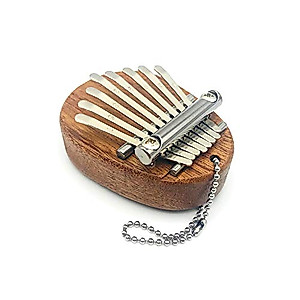 Deoukana 8 Key Mini Kalimba Exquisite Finger Mini Thumb Piano Marimba Musical Accessory Pendant Gift