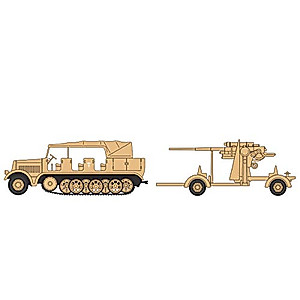 Airfix 88mm Gun & Tractor 1:76 Vintage Classics Military Plastic Model Kit A02303V