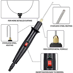 4 in 1 Foam Cutter Set, GOCHANGE Electric Cutting Machine Pen Tools Kit, 100-240V / 18W Styrofoam Cutting Pen With Electronic Voltage Transformer Adaptor…