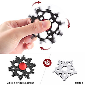 Snowflake Multitool Gifts for Men Dad, Upgrade 22-in-1 Multi Tool, Unique Birthday Gifts for Boyfriend Husband Grandpa, Cool Gadgets for Outdoor Travel Camping