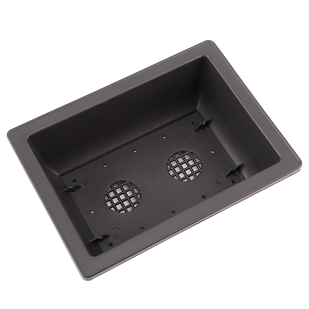 SEUNMUK 25 PCS 6.5 Inch Plastic Bonsai Training Pots,Thicken Rectangular Plastic Growing Pots, with 25 Trays for Garden, Bonsai Plants Growing Pot for Home, Office, Balcony, Garden and Yard