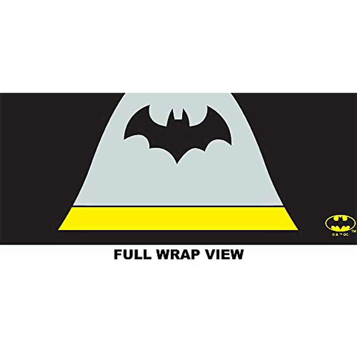 LOGOVISION Batman Kids Tritan Plastic Water Bottle with Straw Lid and Handle, Reusable Tumbler for Toddlers, Unisex for Girls and Boys, 12oz, Bottle Uniform