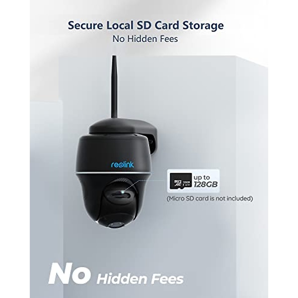 REOLINK 2K Security Camera Outdoor, Pan Tilt Battery Powered with 2.4/5GHz Dual-Band WiFi, 4MP Night Vision, Smart Detection, PIR Sensor, 2-Way Talk, Time Lapse, No Hub Needed, Argus PT (Black)