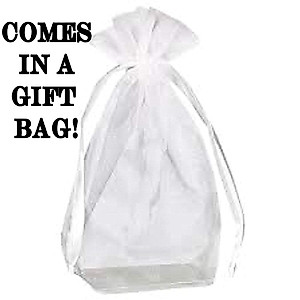 Hidden Hollow Beads Howlite Natural White Stone Women's Stretch Bracelet, Inspirational Message Charm (Be Stronger Than the Storm)