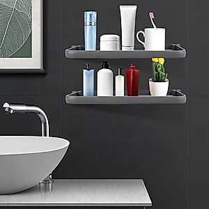 HSHGZSR 2Pcs RV Aluminum Wall Mounted RV Floating Shelf Fold Down Wall Shelf RV Drop Down Shelf Easy to Install Wall Folding Shelves Shelf Space Saving Small Folding Floating Shelves for RV Camper