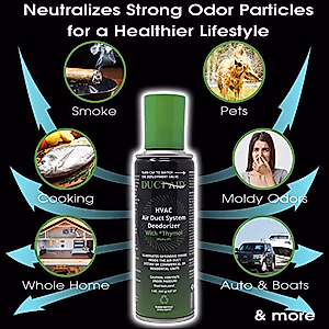 Air Freshener for HVAC System, Commercial, Residential & Cars| Made with Thyme extract, natural Plant based product Now available in a Concentrated Formula for maximum effectiveness (PACK 1)