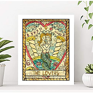 Wall Art Motivation Lovers The old tarot card Print Glam Modern Art Poster Print Designer Brand