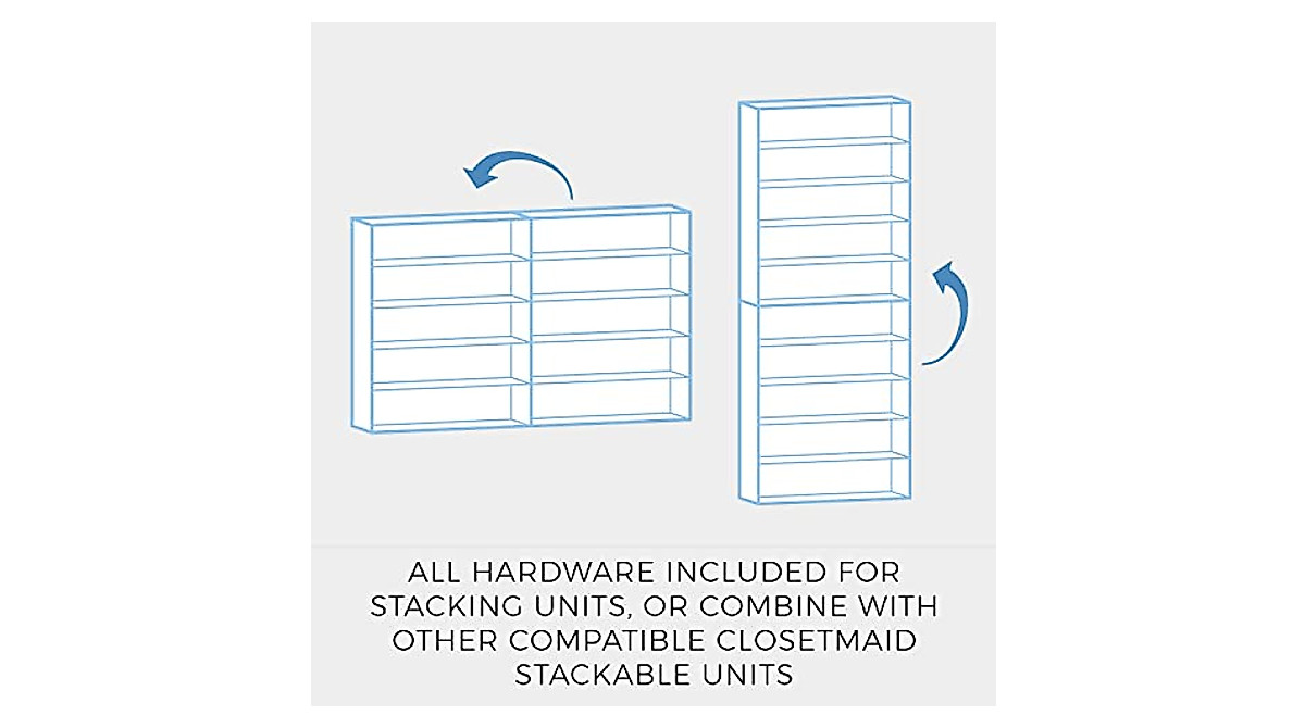 ClosetMaid 1565 Stackable 5-Shelf Organizer - Versatile Storage Solution
