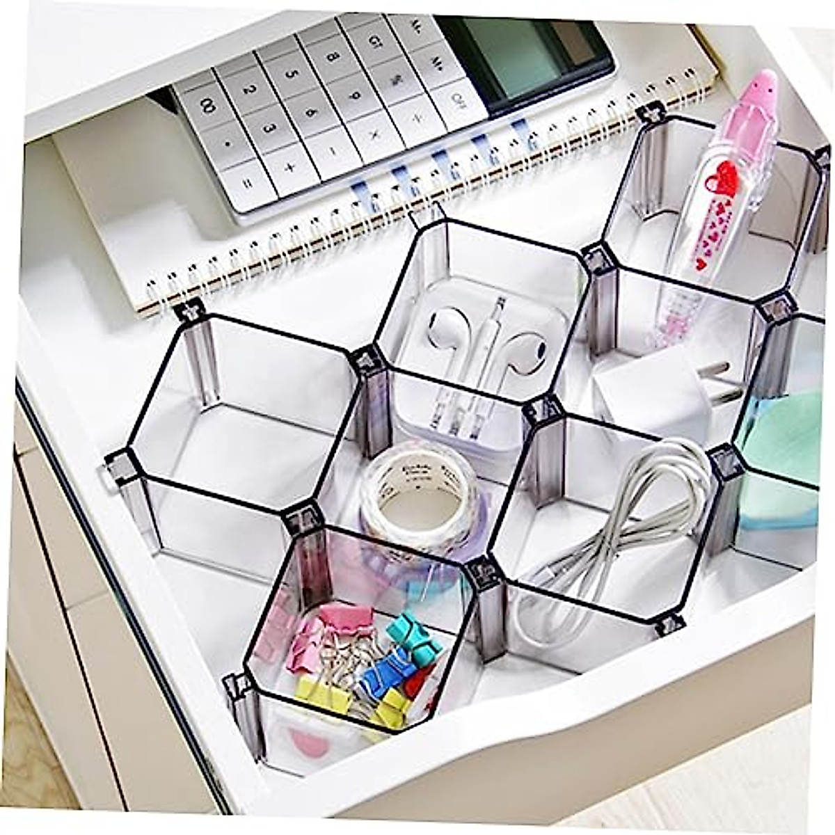Zerodeko Desk Drawer 12 Pcs Plastic Organizer Box Underwears Storage Box Desk Storage Holder Desk Storage Box Storage Container Bra Sock Travel Grey Partition Socks Storage Container