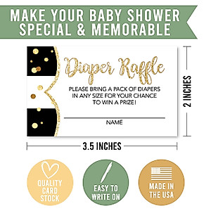 25 Baby Shower Diaper Raffle Tickets For Baby Shower Games To Play - Black Baby Shower Games Gender Neutral, Diaper Raffle Cards, Baby Raffle Tickets, Baby Shower Invitation Inserts, Baby Shower Ideas