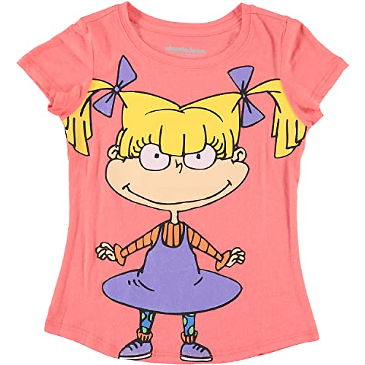 Girls Angelica Rugrats T-Shirt - Girls 4-16 Coral