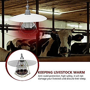 Egg Candler Lamp Farm Livestock Chicken Heat Lamp Holder Piglet Heating Lamp Light Heat Preservation Tools for Replacement Insulation Livestock Fertile Eggs for Hatching Egg Incubator