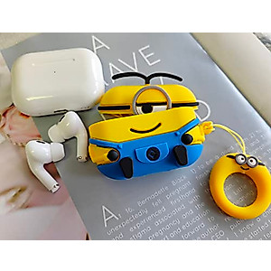 Compatible with Airpods Pro 2nd Generation Case 2022, Cute Case for Air Pods Pro 2 Cartoon, Kawaii Soft Silicone Protective Cover for New Apple Air pod Pro2 Case for Men Women Keychain (One Eye)