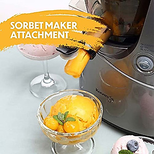 Kuvings Whole Slow Juicer B6000S - Higher Nutrients and Vitamins, BPA-Free Components, Easy to Clean, Ultra Efficient 240W, 60RPMs, Includes Blank Strainer-Silver