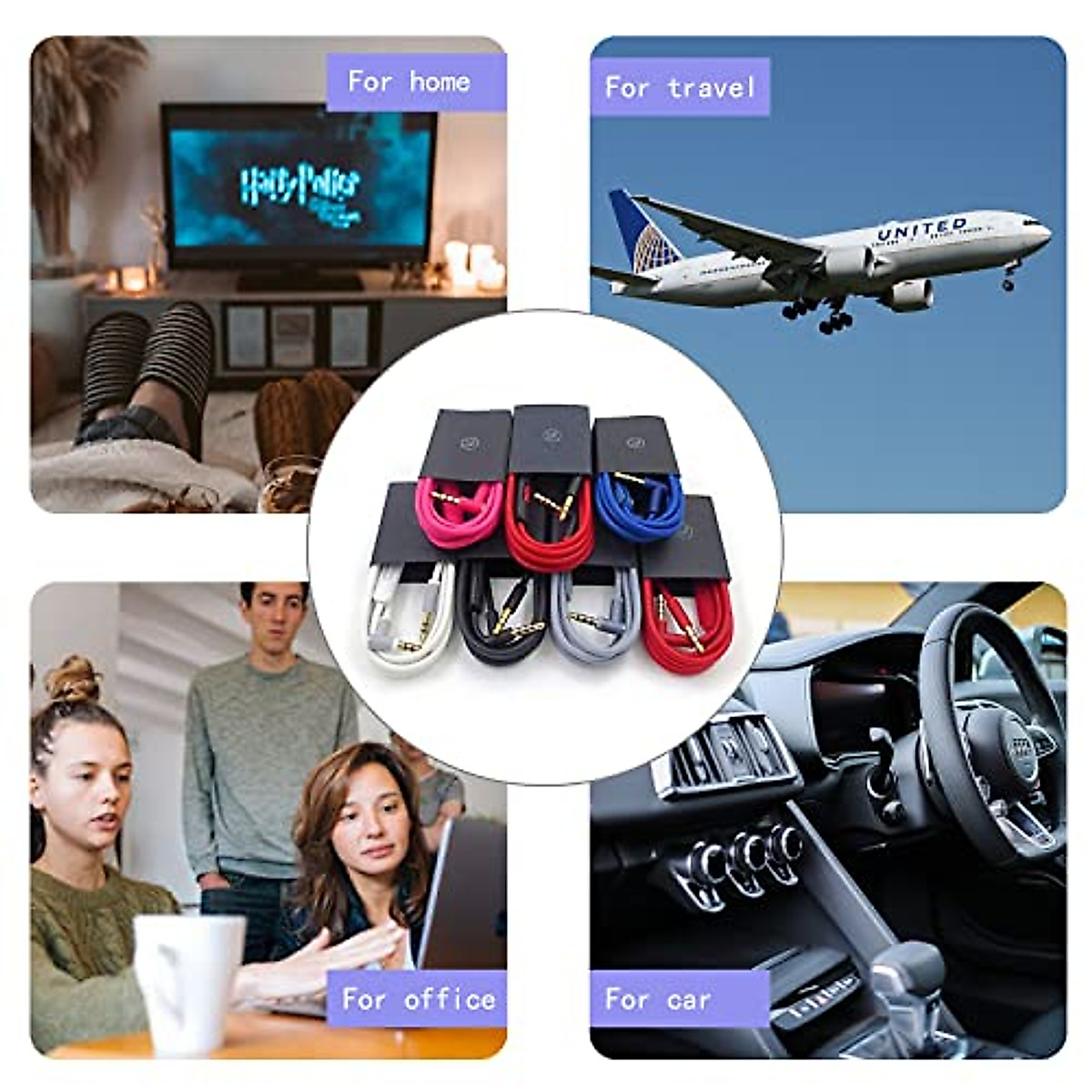 Mixr 2.0 3.5mm Male to 3.5mm Male Audio Cable Cord line with Upgraded Microphone Compatible with Beats by Dre Headphone Solo/Studio/Pro/Detox/Wireless/Mixr/Executive/Pill HD Sound Quality (Black)