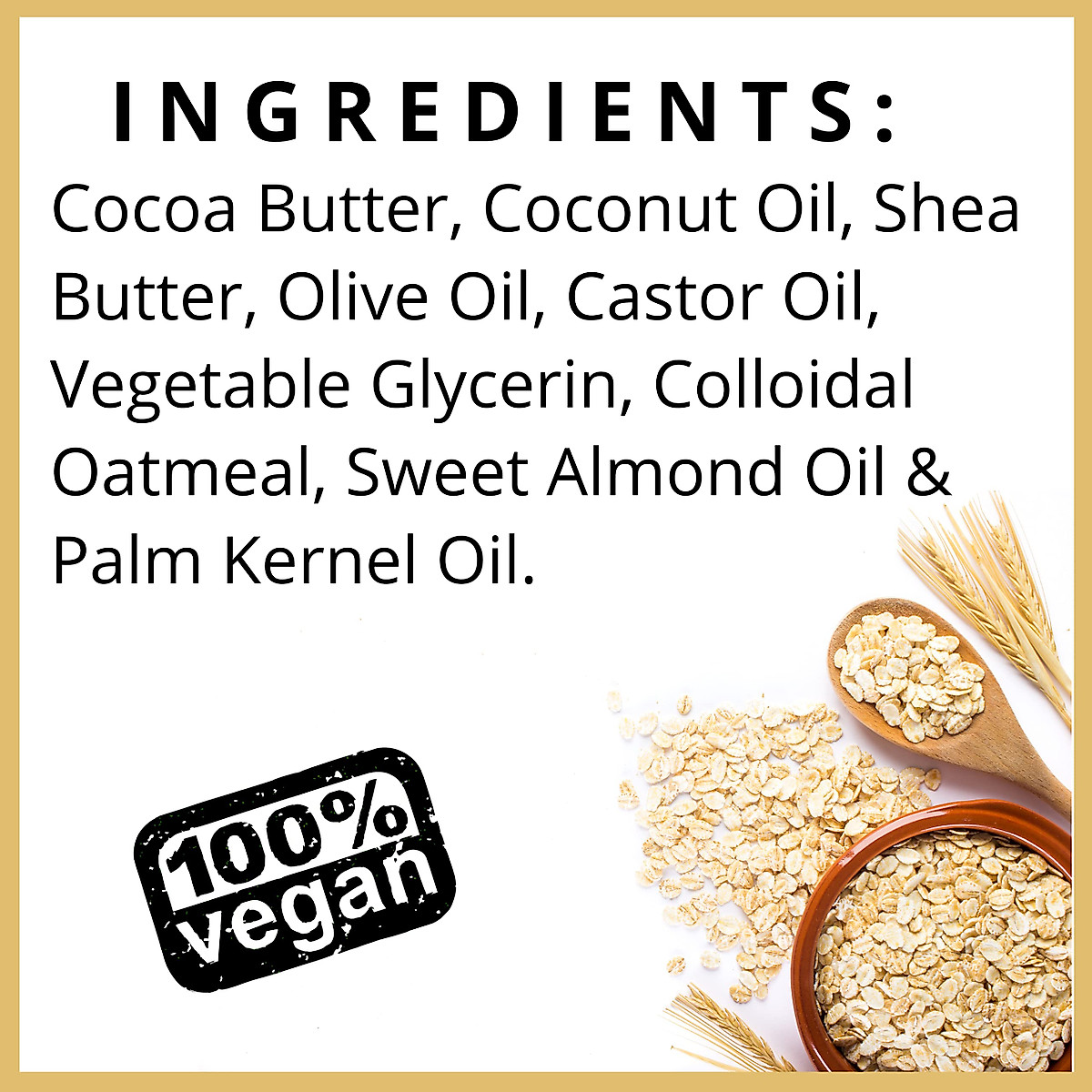 Jewett Naturals Soothing Colloidal Oatmeal Bar Soap- Eczema, Psoriasis 4.2 oz Natural- Fragrance Free- Oats Garden