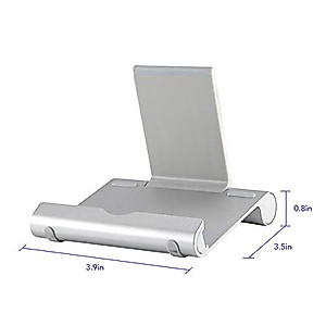 Cell Phone Multi-Angle Stand Holder Mobile Phone Dock Compatible for iPhone 12 11 Pro Max SE XS XR 8 Plus 6 7, Samsung Galaxy Note20 S20 Or Any Device from Inch Adjustable Foldable Smartphone Stand