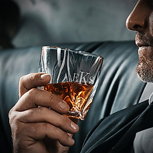 Personalized Twist Whiskey Glasses Set (Custom Product)