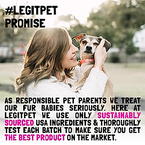 LEGITPET Hemp Hip & Joint Supplement for Dogs Soft Chews Made in USA Functional Glucosamine for Dogs Chondroitin MSM Turmeric Hemp Seed Oil Natural Pain Relief Mobility Advanced Joint 120 Treats