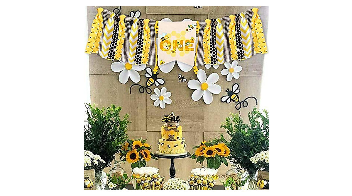 Baby First Birthday Party Decorations | Bumble Bee Theme Supplies