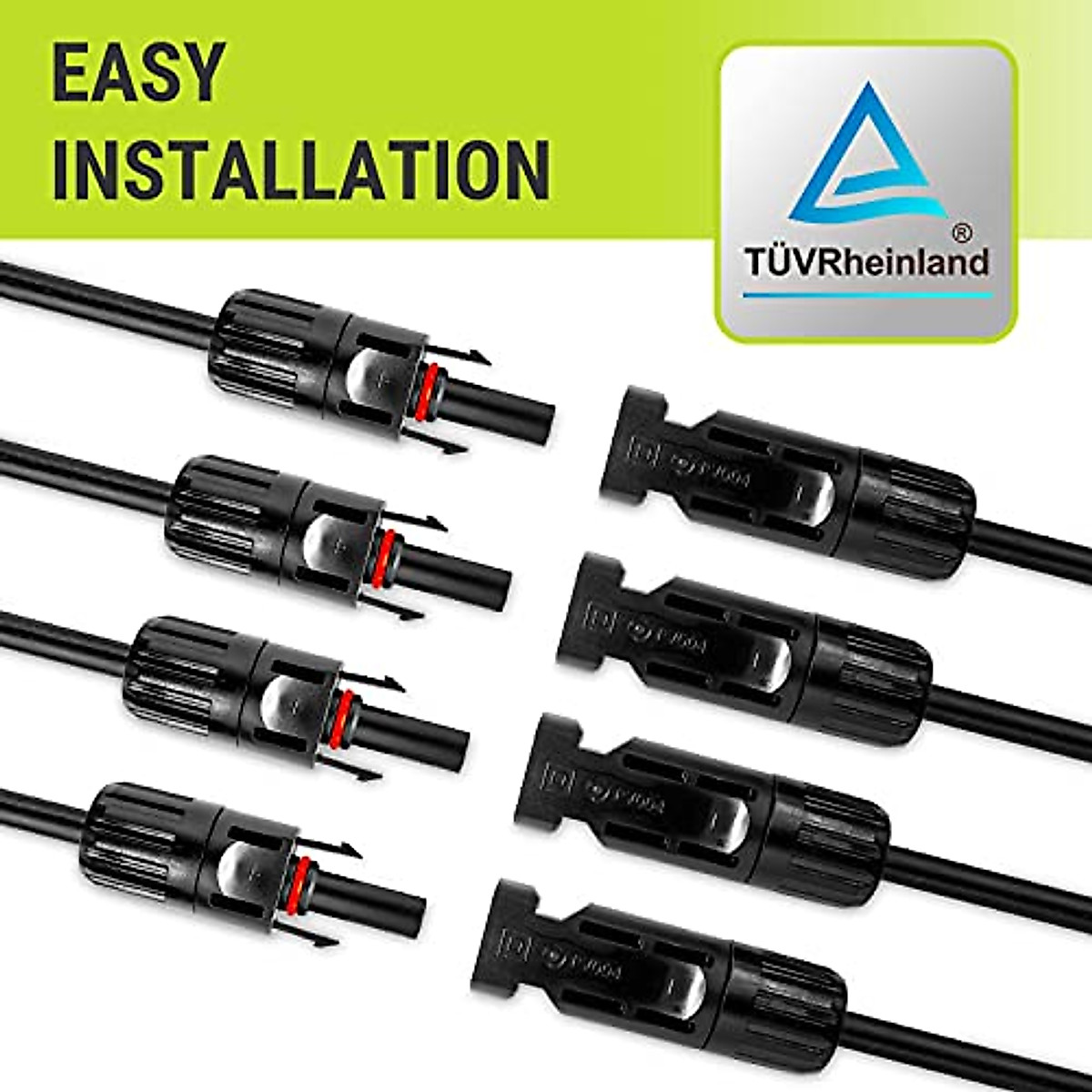 Newpowa Parallel Branch Connector 4-1 Cable for Solar Panel (M/FFFF and MMMM/F)