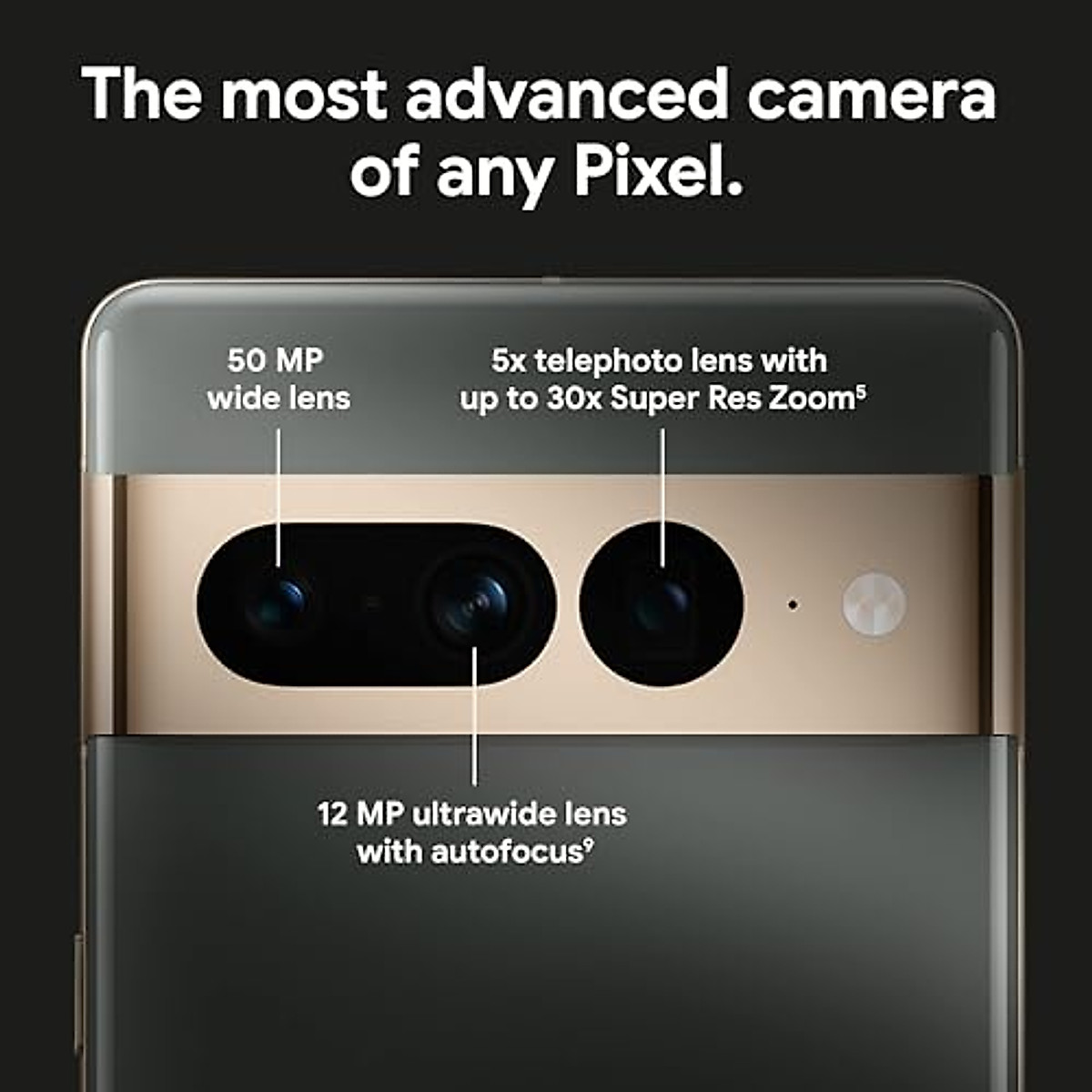 Google Pixel 7 Pro - 5G Android Phone - Unlocked Smartphone with Telephoto/ Wide Angle Lens, and 24-Hour Battery - 256GB - Snow