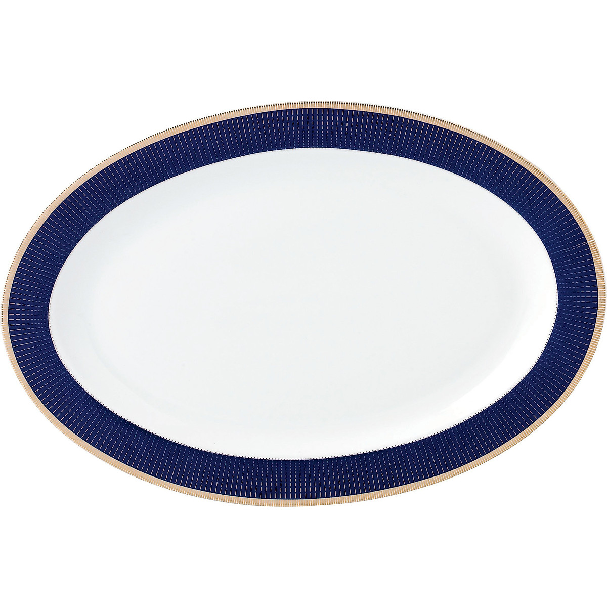 Lorren Home Trends Midnight-57 57 Piece Dinnerware Set-Bone China Service for 8 People-Midnight, Blue