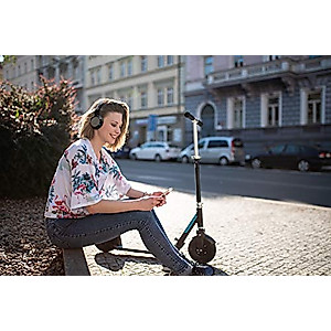 Philips Bass+ BH305 Wireless Bluetooth Active Noise Cancelling Lightweight Stereo Headphones with Up to 18 Hours of Playtime - Black (TAPH305BK)