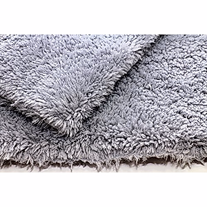 Korean Plush Premium Edgeless Microfiber Detailing Towels (16"x16") 4-Pack (Gray)