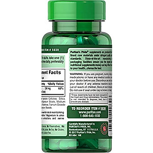 Puritans Pride Magnesium 250 Mg Caplets, 100 Count