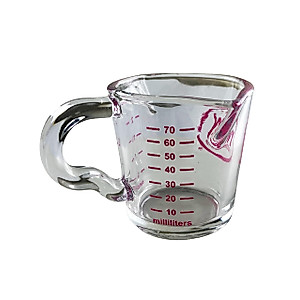 Rattleware 3 oz Espresso Shot Glass Pitcher – Double Spouted Genuine Barista Measuring Cup with Graduations in ml & oz – High-Volume, Commercial-Grade for Swift Espresso Pouring & Precision (2 Pieces)