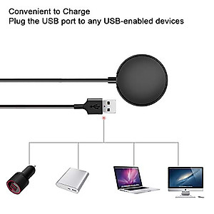 Galaxy Watch 6/5/4 Charger,2 Pack Watch Chargers Compatible with Samsung Galaxy Watch 6/6 Classic/5/5 Pro/ 4/4 Classic/3/Active 2/Active Charging Dock Cable