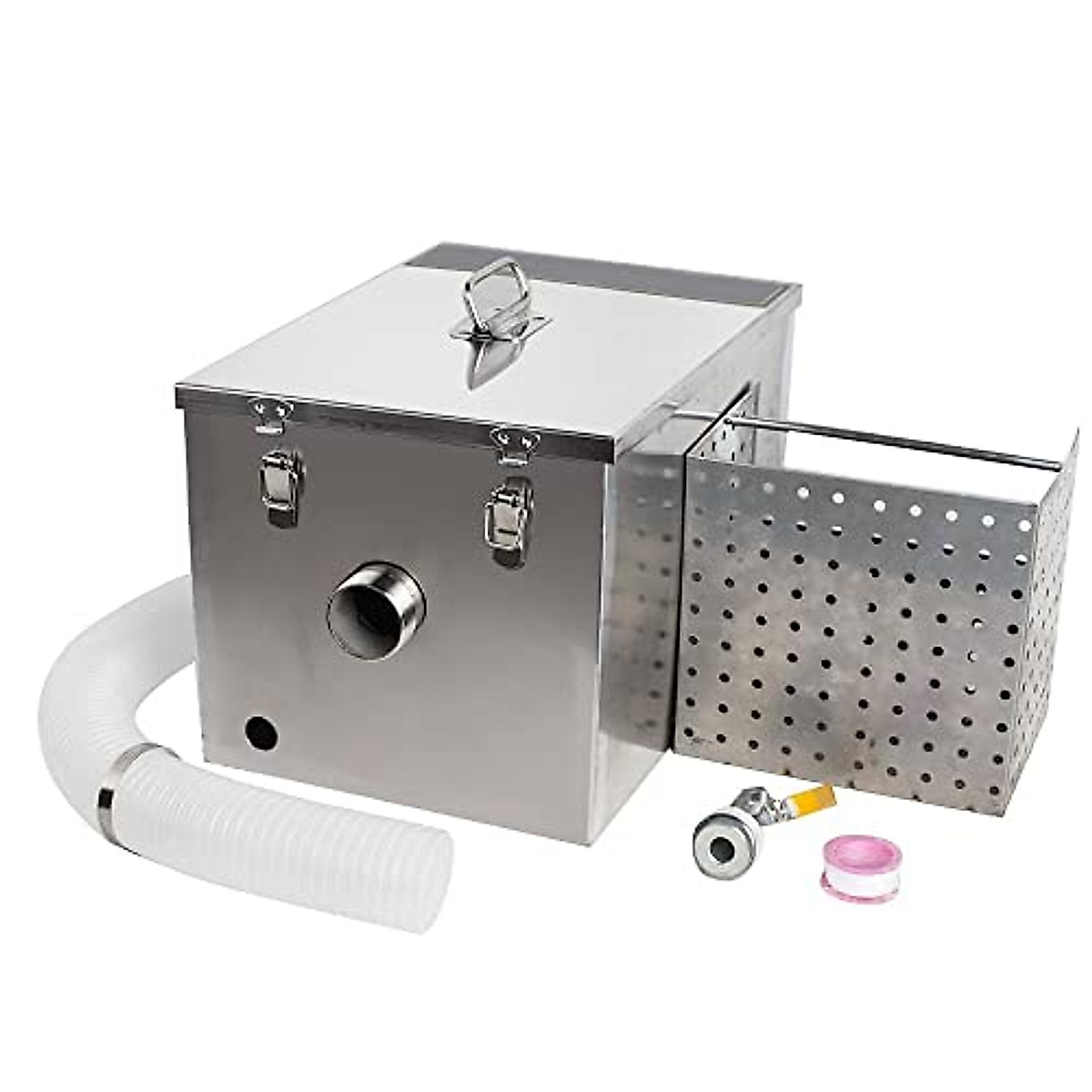 Kitchen Maintenance with Our Stainless Steel Grease Trap Set - Removable Baffles Detachable Design and Easy Cleaning for Restaurant Equipment and Wastewater Management